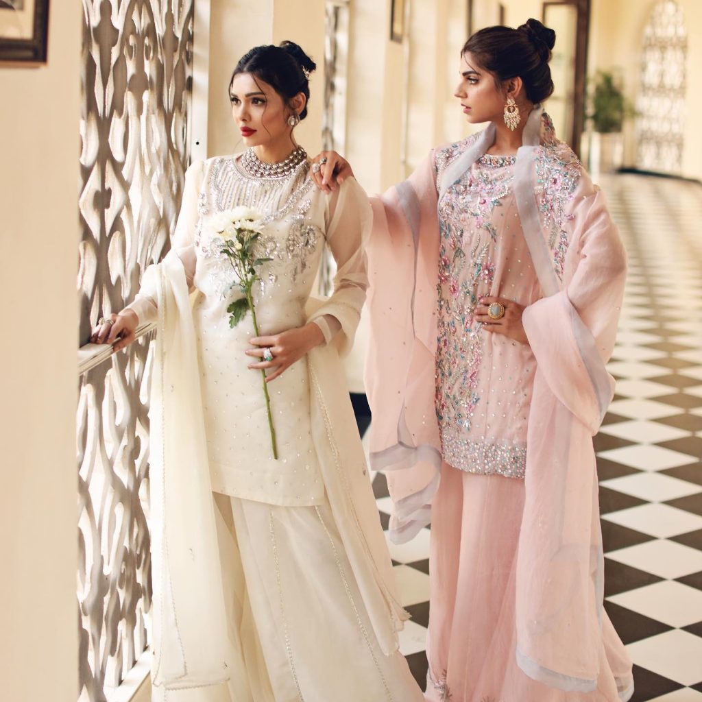 Sanam Saeed And Sara Loren 's Recent Shoot For Asma Aslam Official ...