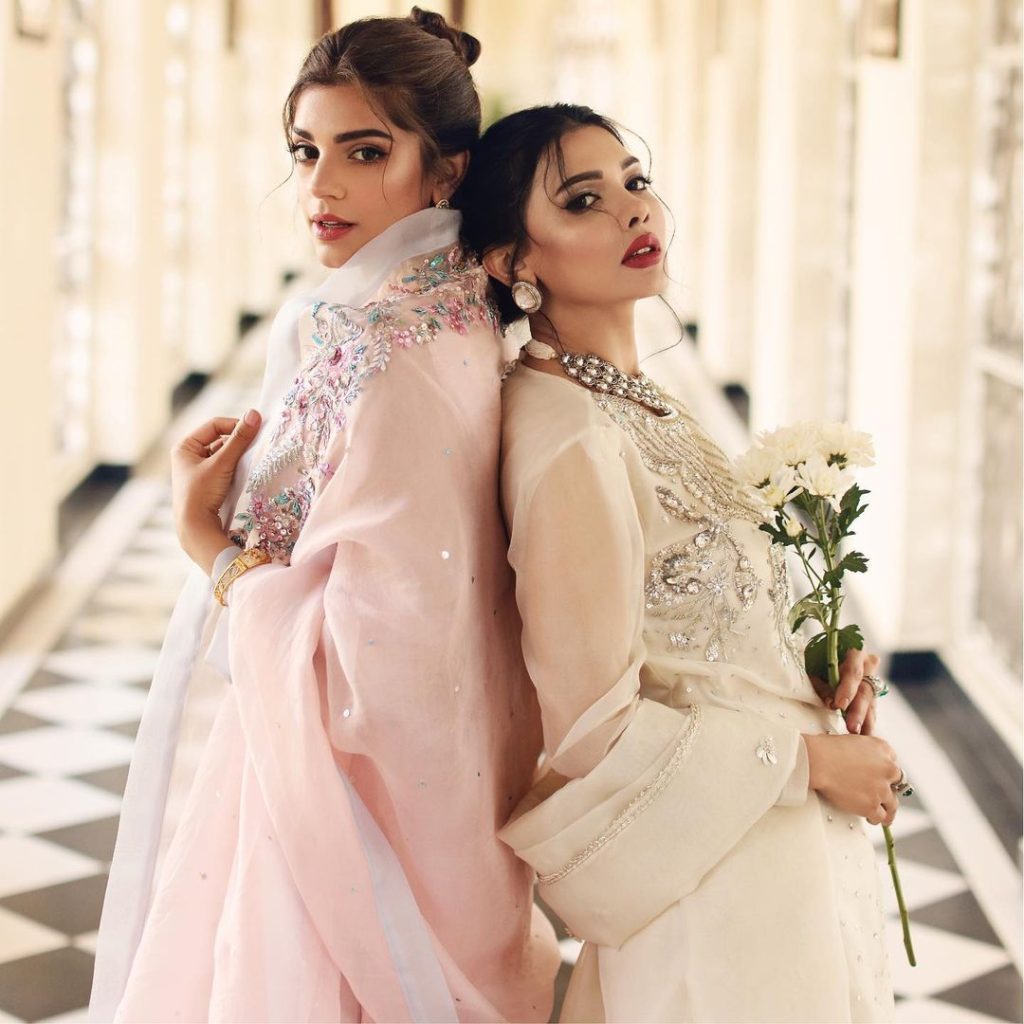 Sanam Saeed And Sara Loren 's Recent Shoot For Asma Aslam Official ...
