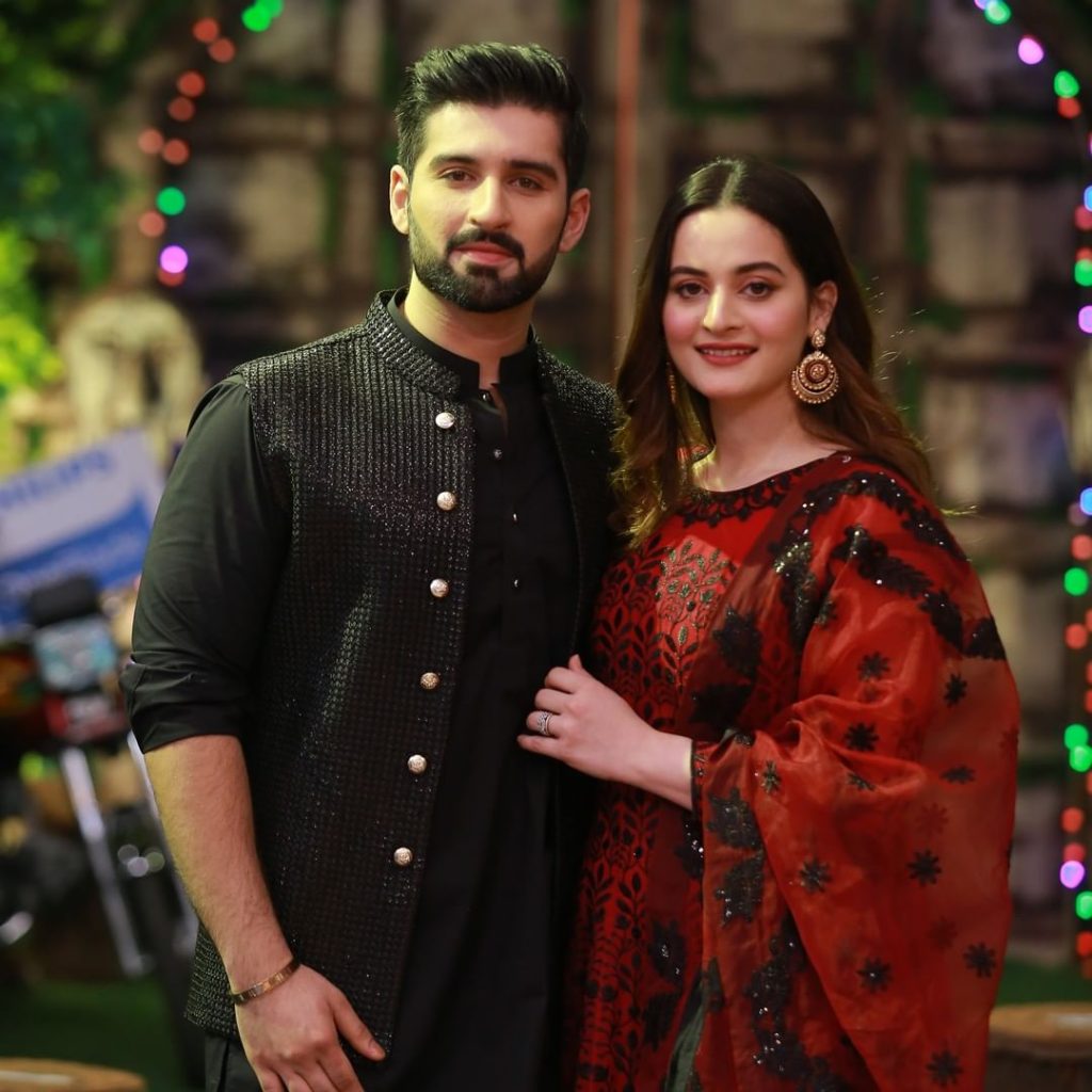 Aiman Khan & Muneeb Butt Clicks From Jeeto Pakistan | Reviewit.pk