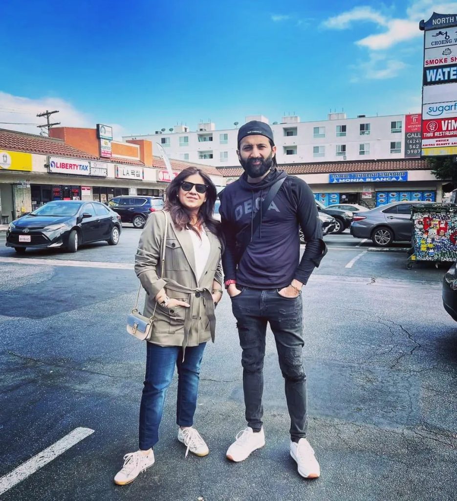 Fahad Mustafa And Family Vacationing In Los Angeles | Reviewit.pk