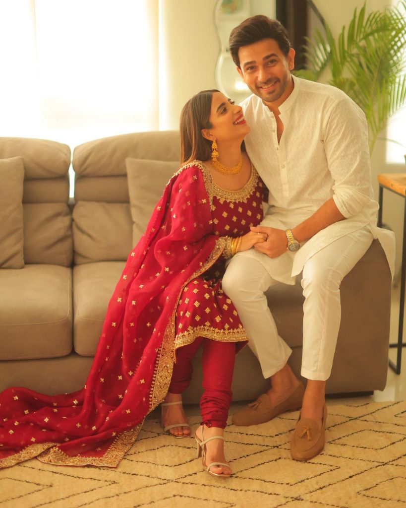 Saboor Ali And Ali Ansari’s Enchanting Eid Pictures | Reviewit.pk