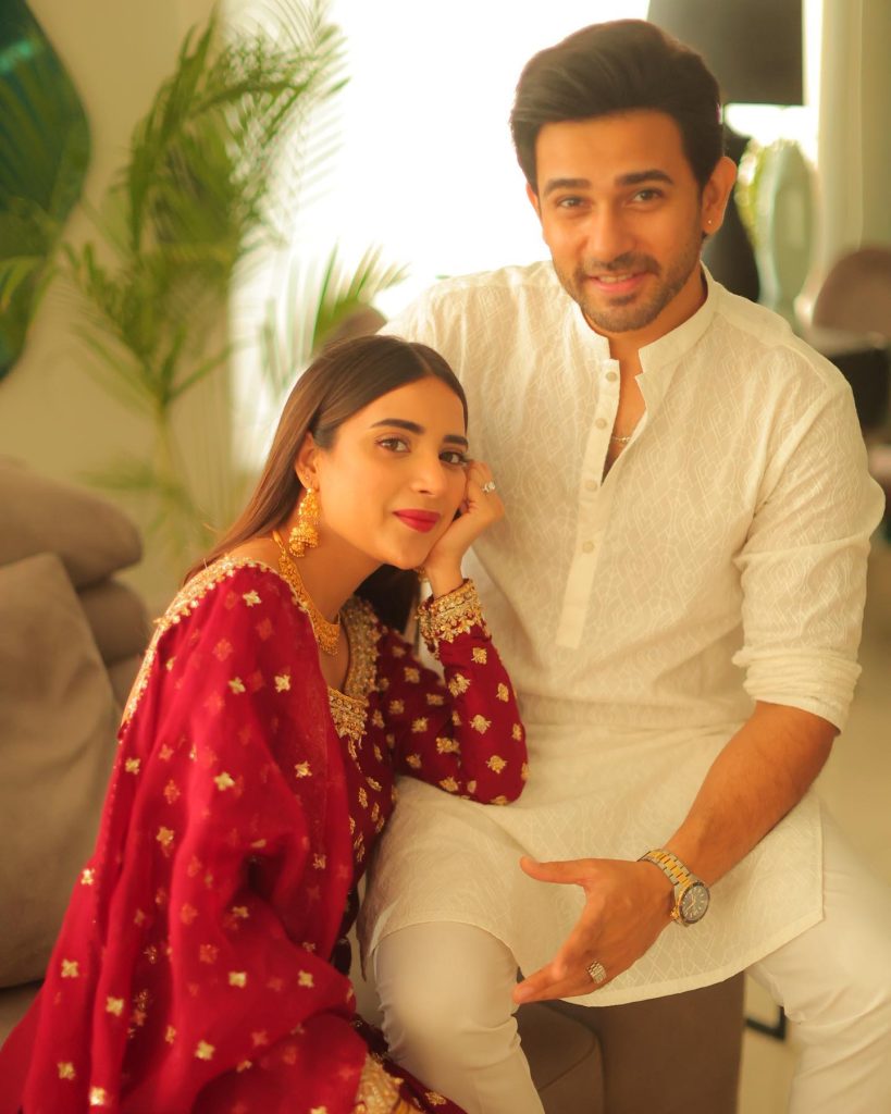 Saboor Ali And Ali Ansari’s Enchanting Eid Pictures | Reviewit.pk