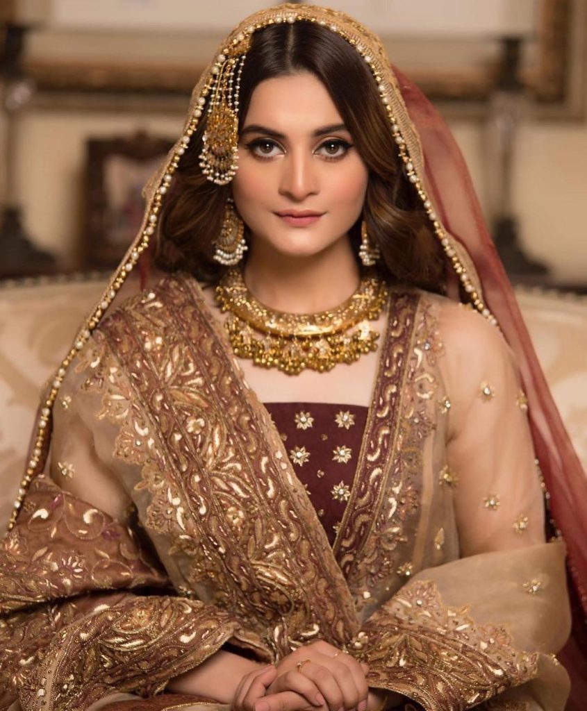 Aiman Khan Looks Flawless In Her Latest Bridal Shoot | Reviewit.pk