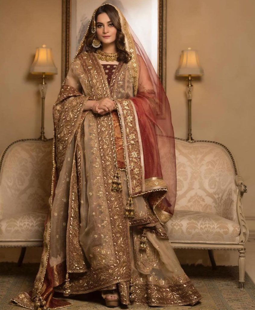Aiman Khan Looks Flawless In Her Latest Bridal Shoot | Reviewit.pk