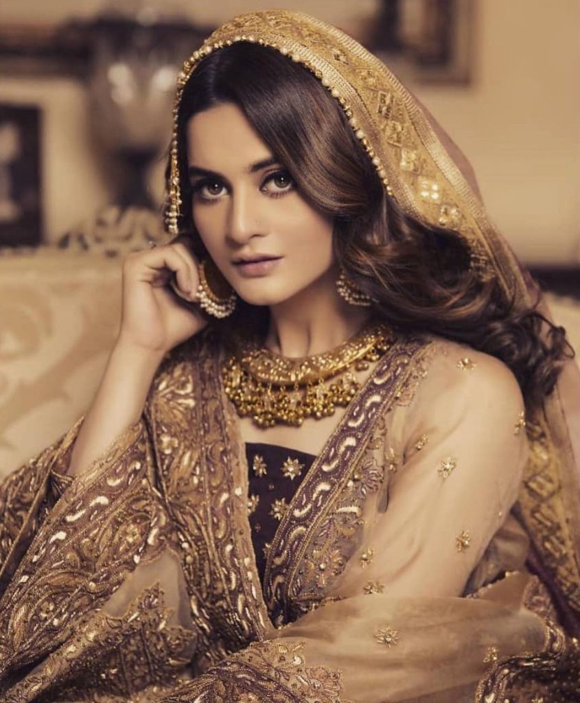 Aiman Khan Looks Flawless In Her Latest Bridal Shoot | Reviewit.pk