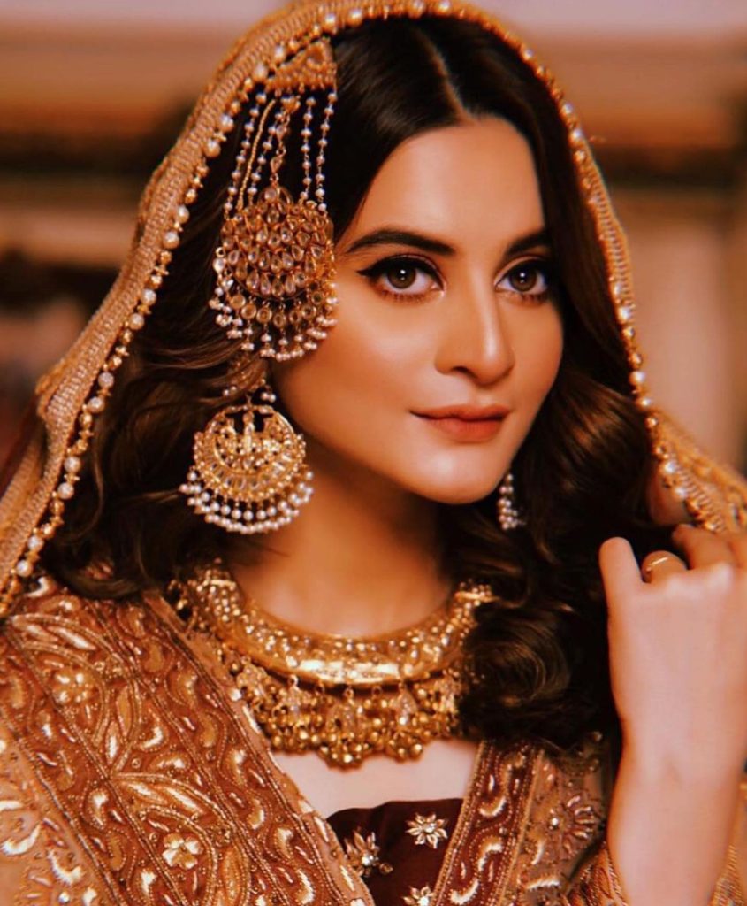 Aiman Khan Looks Flawless In Her Latest Bridal Shoot | Reviewit.pk