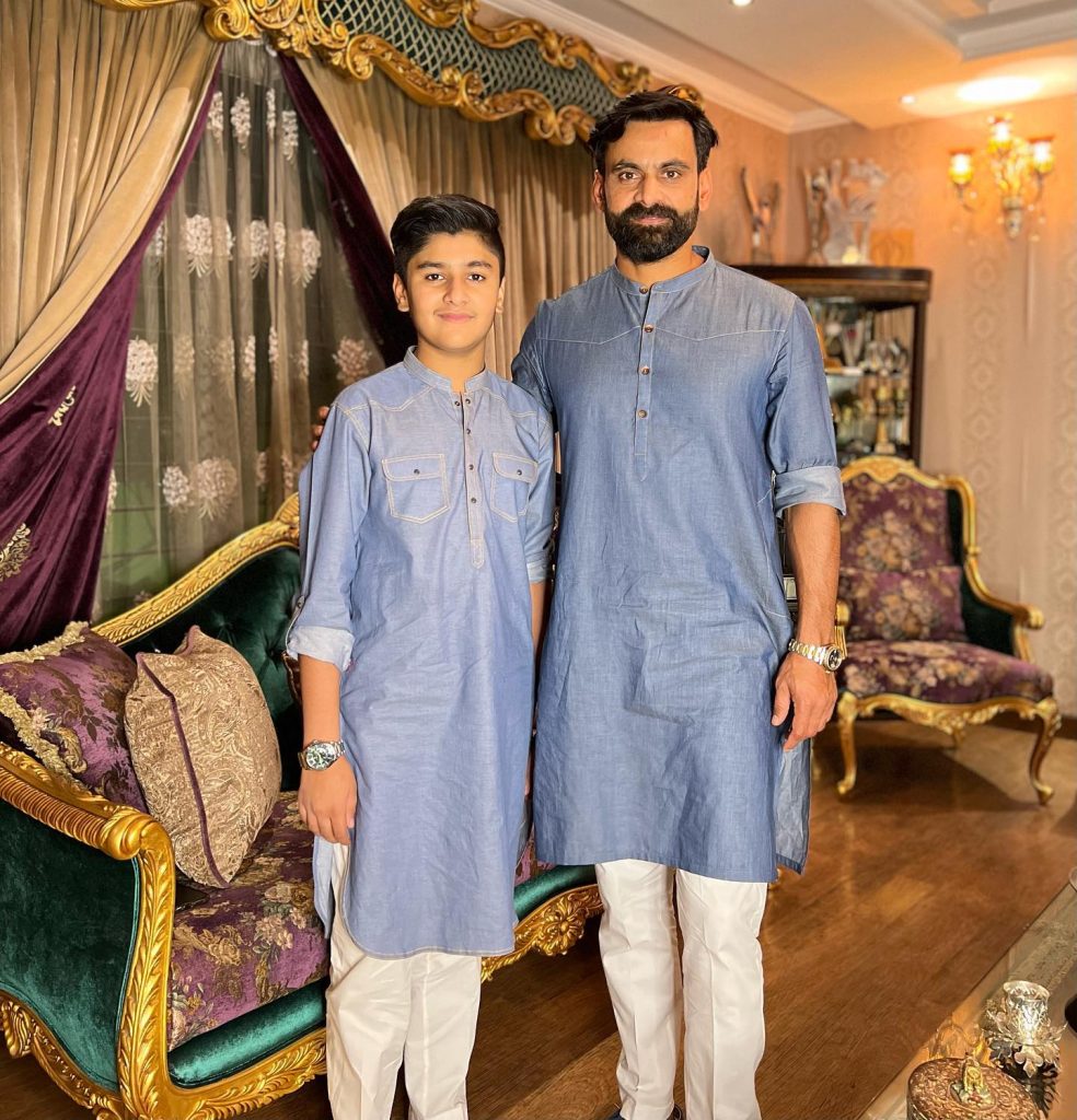 Cricketer Mohammad Hafeez Beautiful Family Pictures | Reviewit.pk