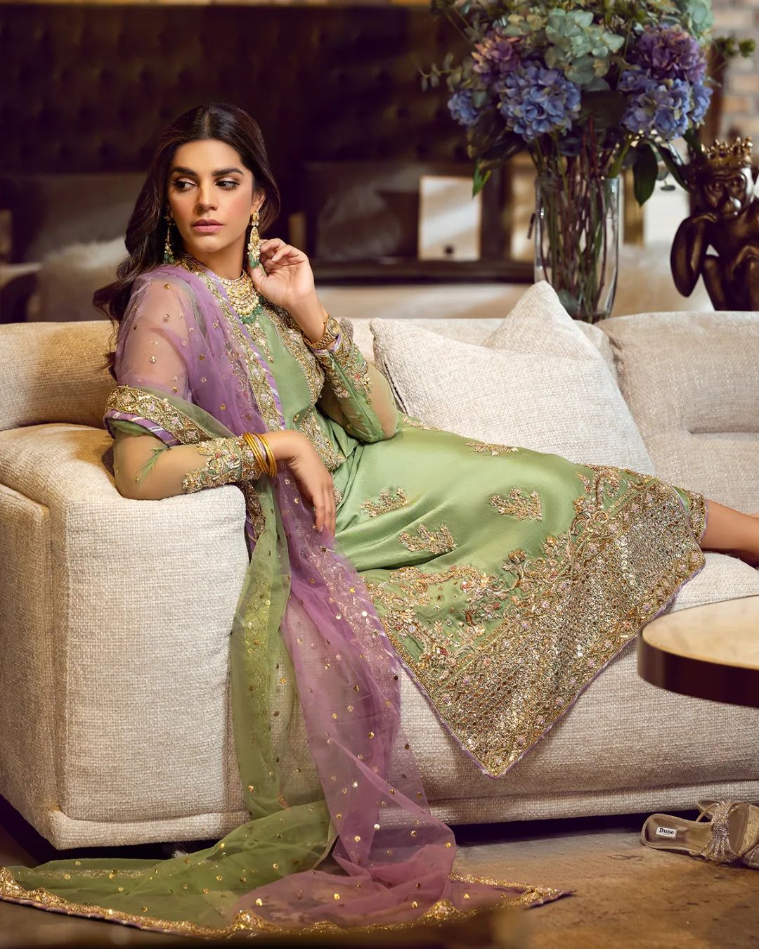 Sara Rohale Asghar's Latest Wedding Collection Featuring Sanam Saeed ...