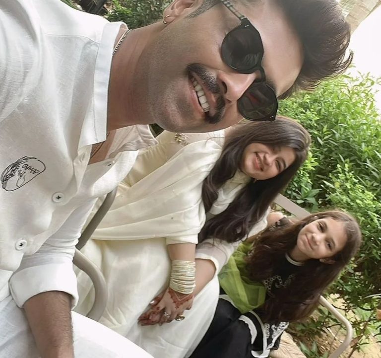 Fahad Mustafa And Family Celebrating Eid | Reviewit.pk