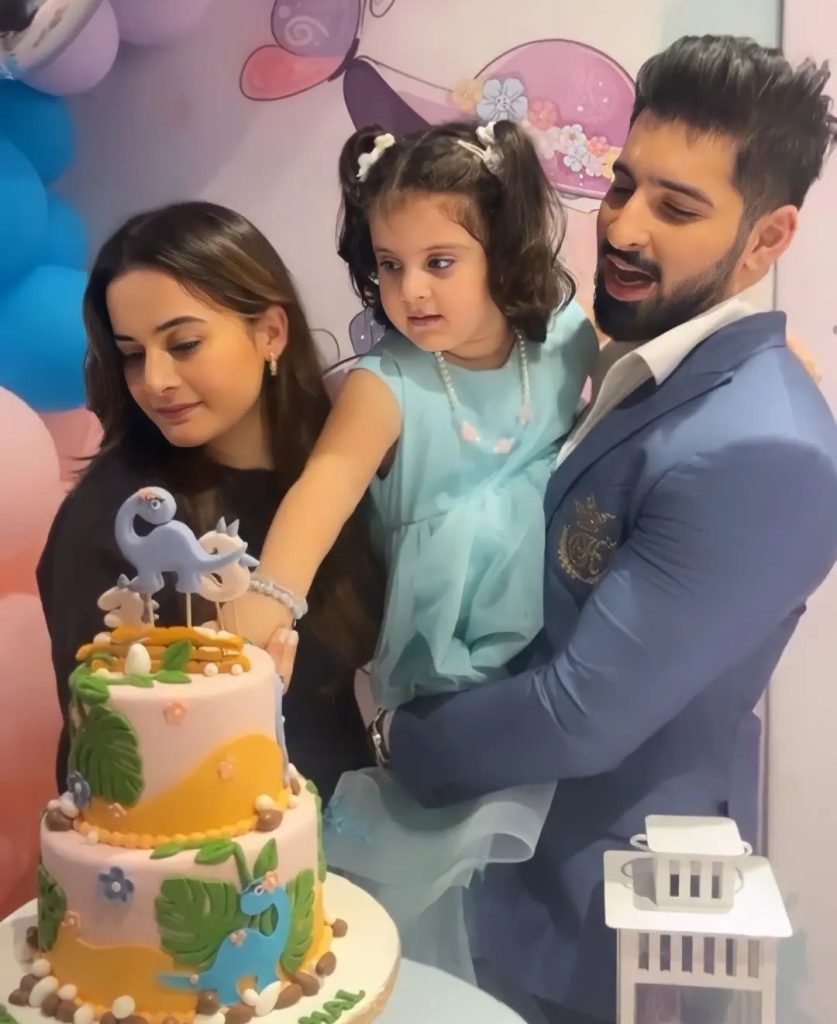 Aiman And Muneeb Celebrate 3rd Birthday of Amal Muneeb | Reviewit.pk