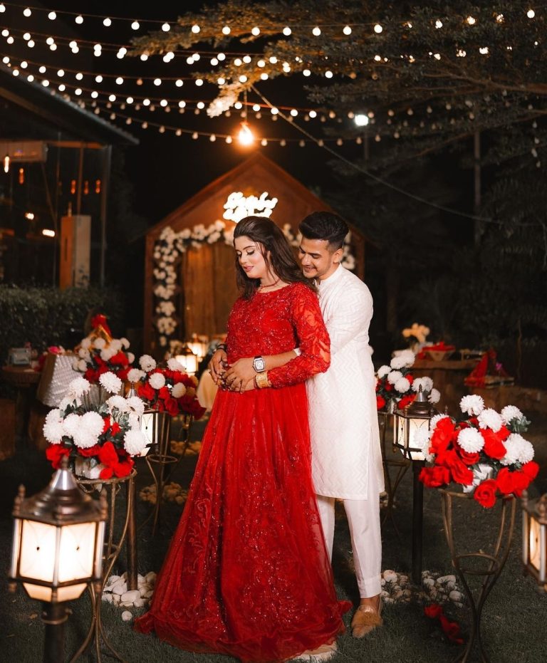Kanwal Aftab's Goud Bharai Event Pictures and Videos | Reviewit.pk