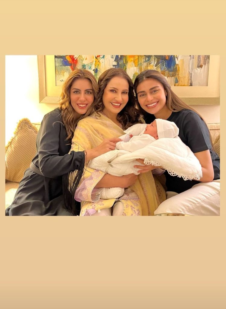 Saba Faisal Visits Shahroze & Sadaf To See Baby Zahra | Reviewit.pk