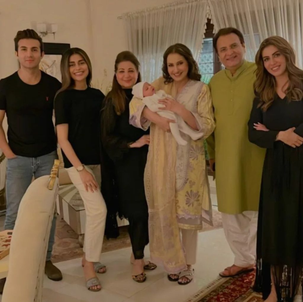 Saba Faisal Visits Shahroze & Sadaf To See Baby Zahra | Reviewit.pk