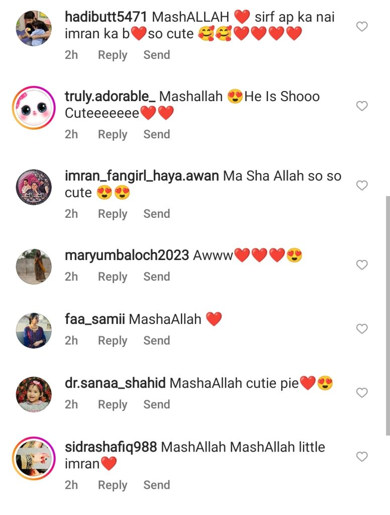 Beautiful Video of Imran Ashraf Son Shared By Kiran Ishfaque | Reviewit.pk