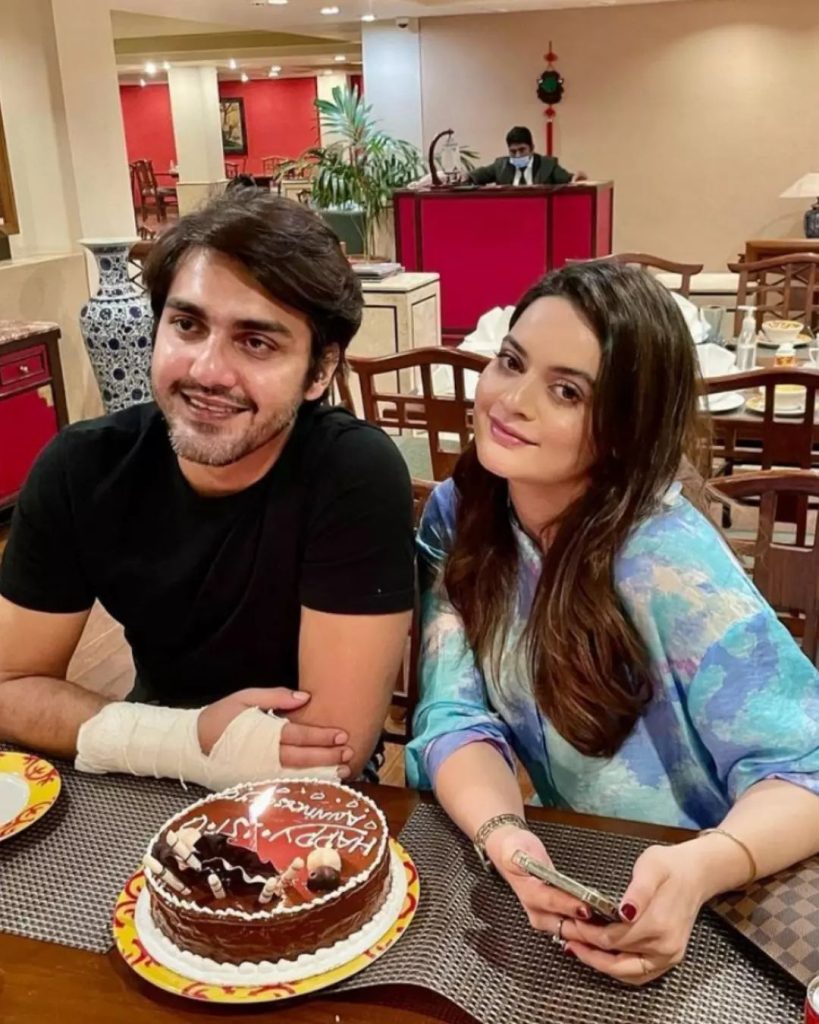 Minal And Ahsan Celebrate First Wedding Anniversary | Reviewit.pk