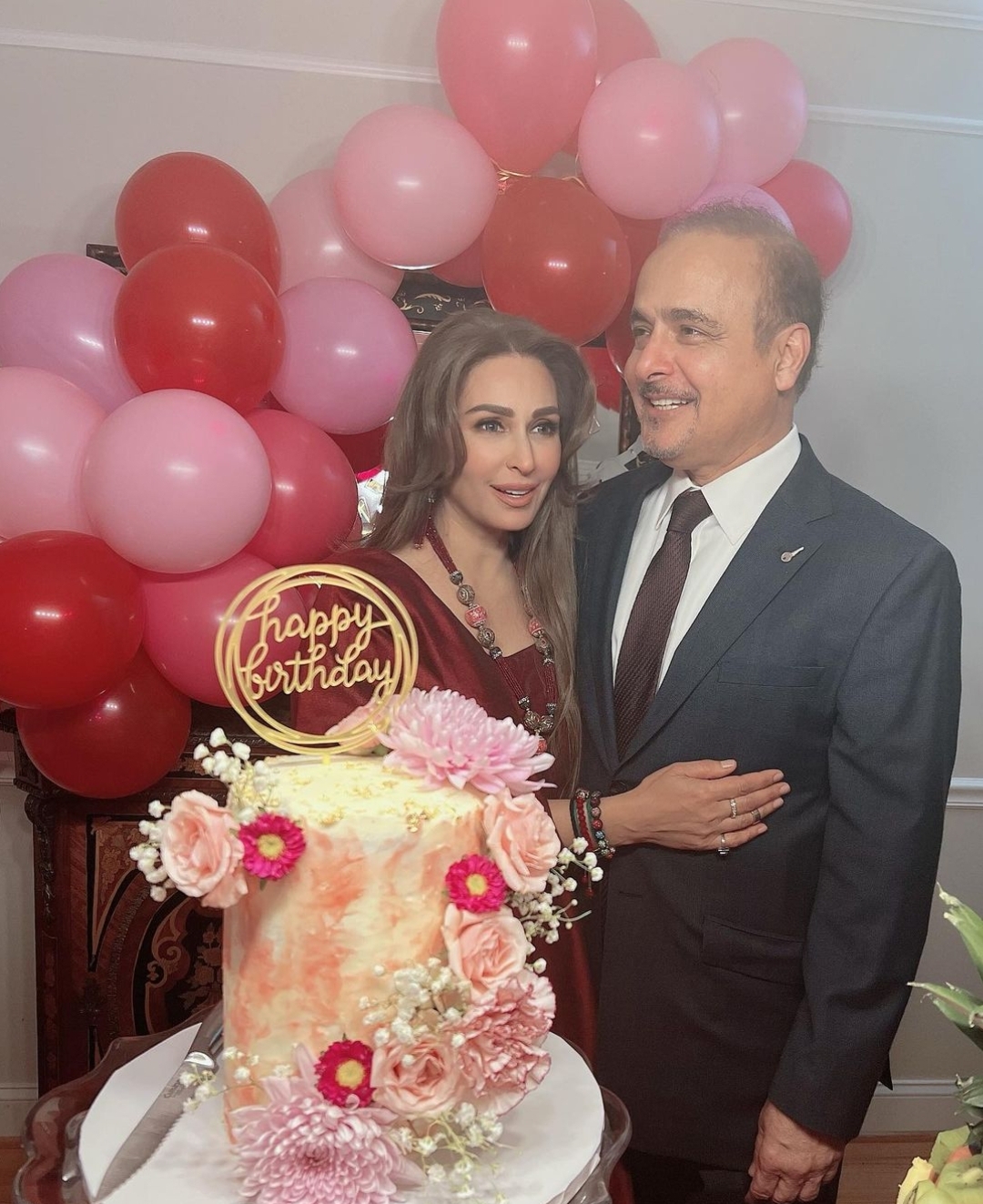 Reema Thanks Husband for Celebrating Her Birthday | Reviewit.pk