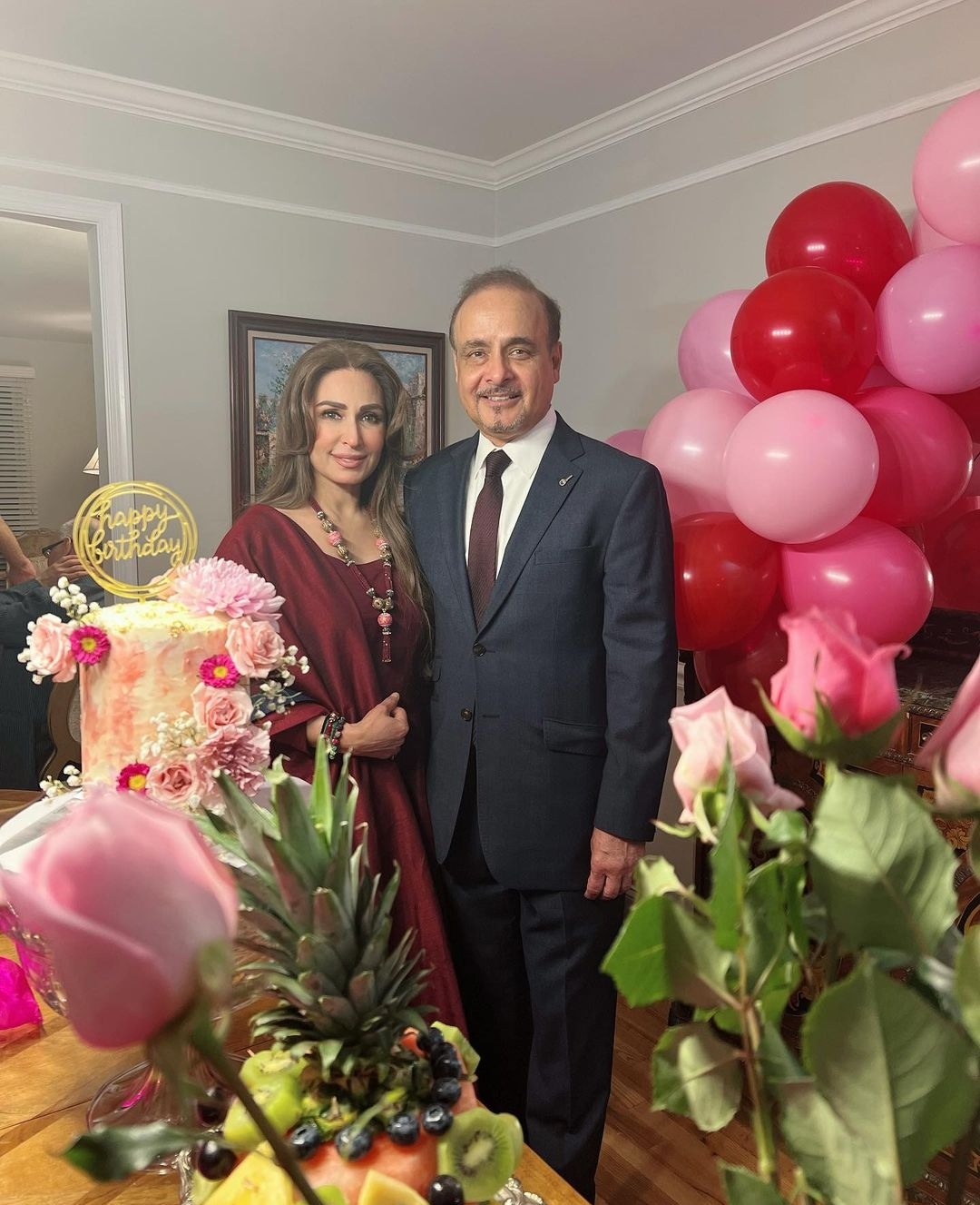 Reema Thanks Husband for Celebrating Her Birthday | Reviewit.pk