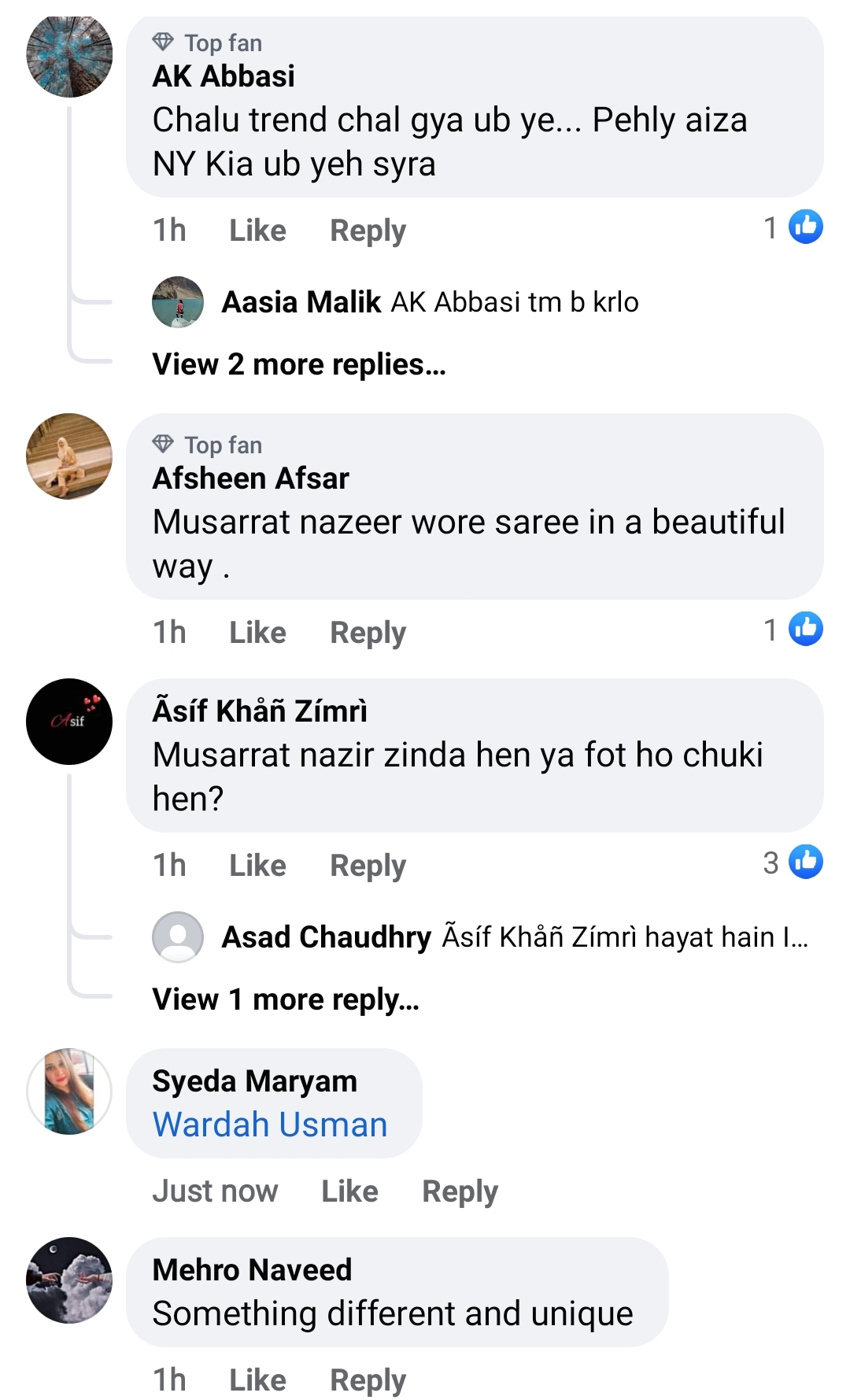Syra Yousuf Recreates Musarrat Nazir's Iconic Look - Public Reaction ...