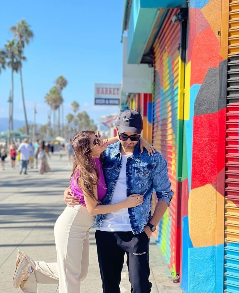 Saboor Aly and Ali Ansari Vacationing in Los Angeles, California ...