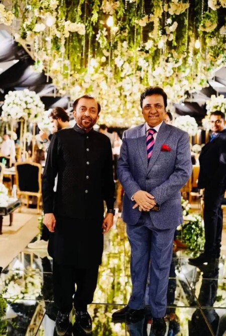 Celebrities Spotted At Hanif Raja Son's Wedding | Reviewit.pk