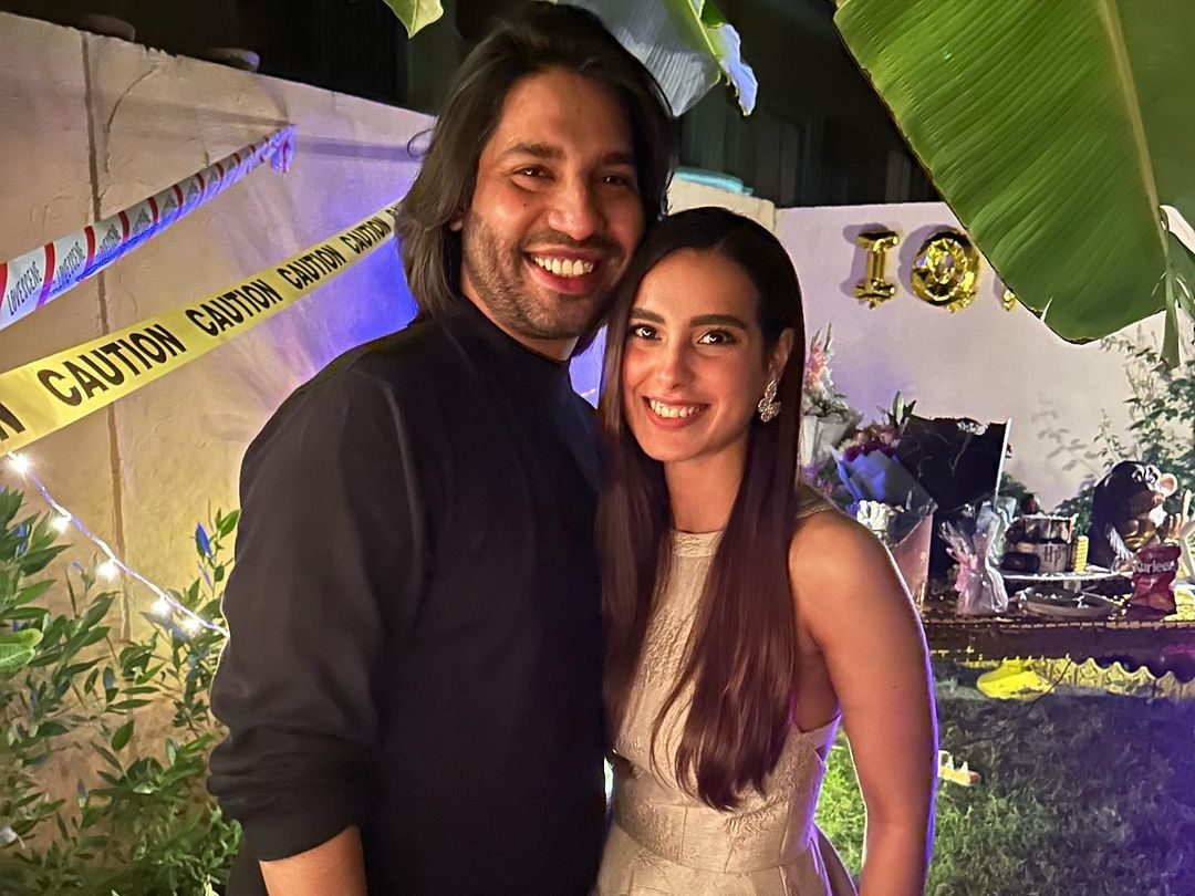 Pictures from Iqra Aziz's Birthday Bash Thrown by Yasir Hussain ...