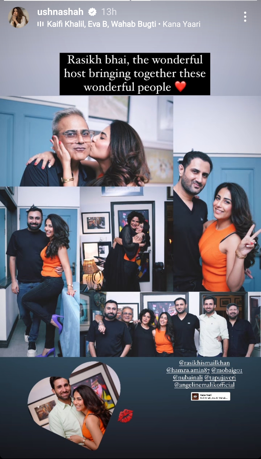 Ushna Shah Pictures From Dinner With Friends | Reviewit.pk