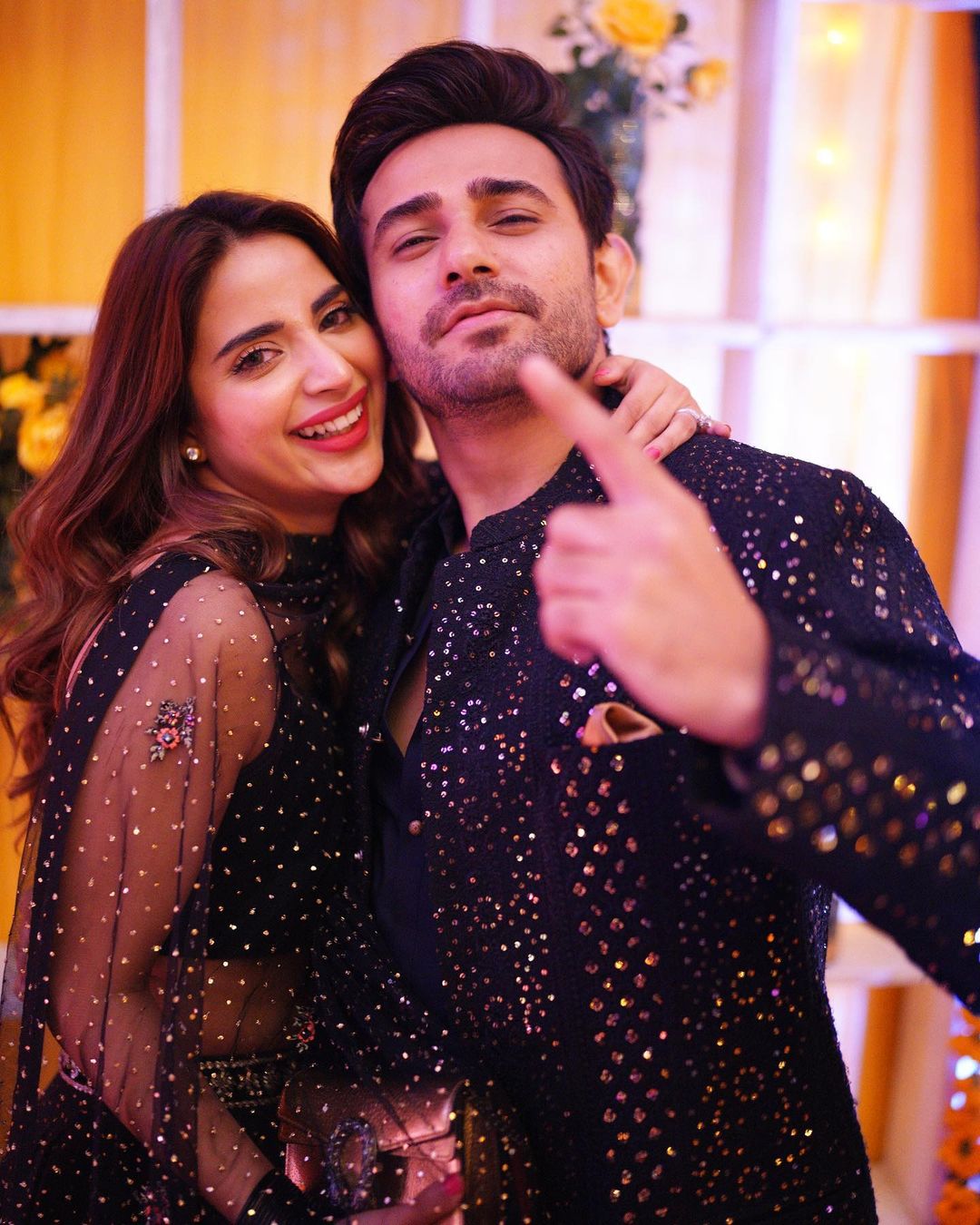Saboor Aly And Ali Ansari's Latest Loved Up Clicks | Reviewit.pk