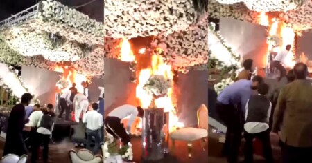 The Stage Caught Fire In Wedding Function - Public Reaction | Reviewit.pk