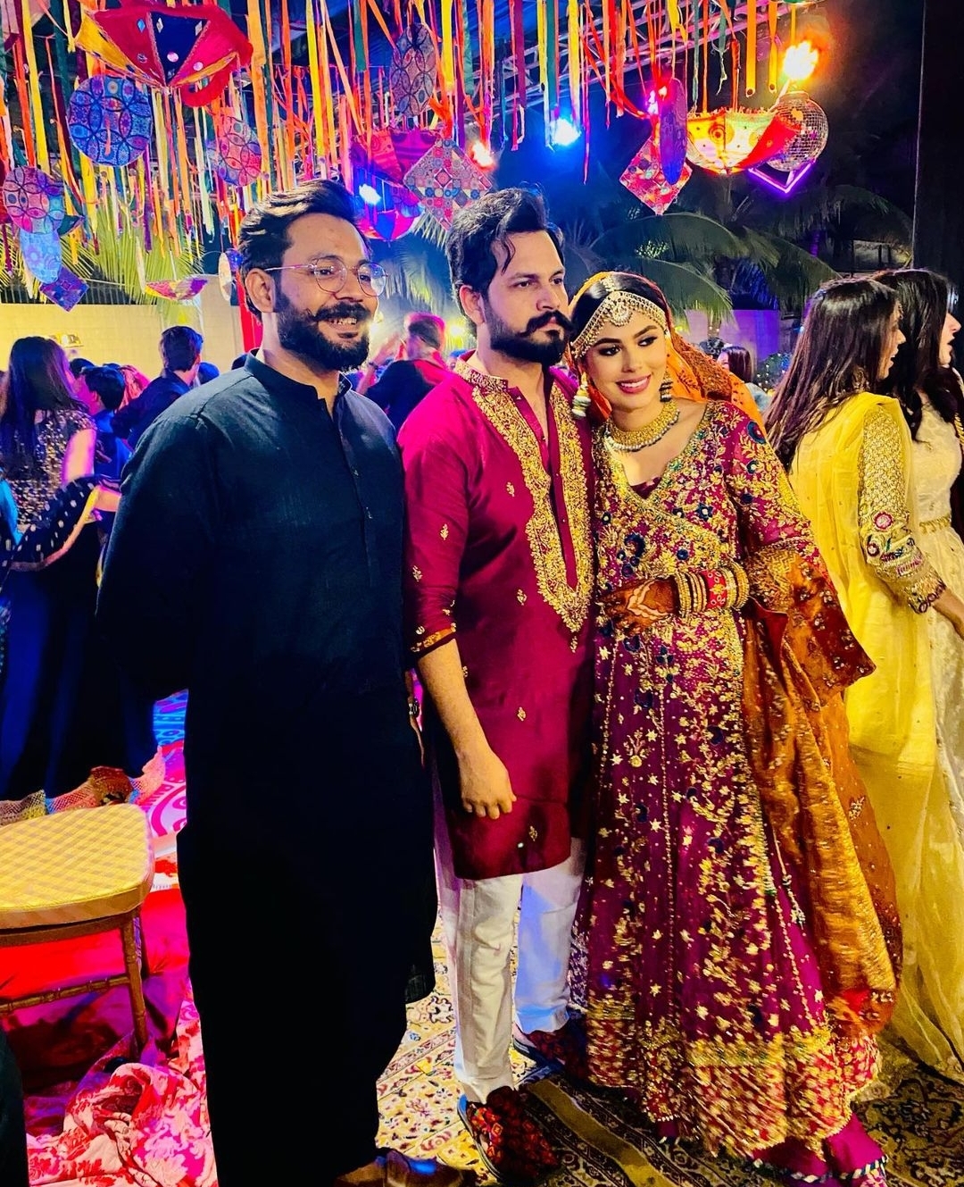 Azlan Shah & Warisha Mehndi Event Pictures | Reviewit.pk