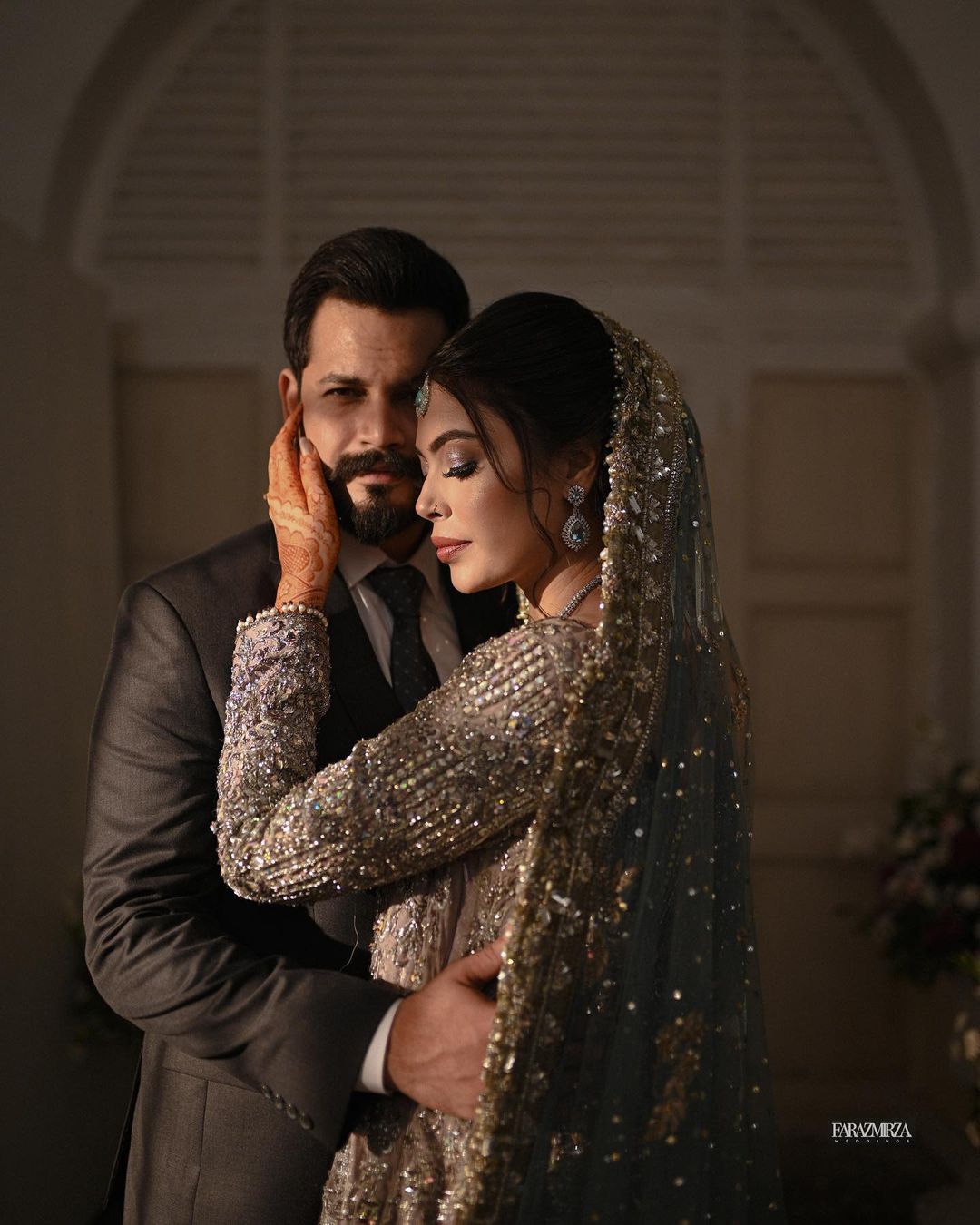 Azlan Shah & Warisha Javed Khan HD Walima Pictures | Reviewit.pk