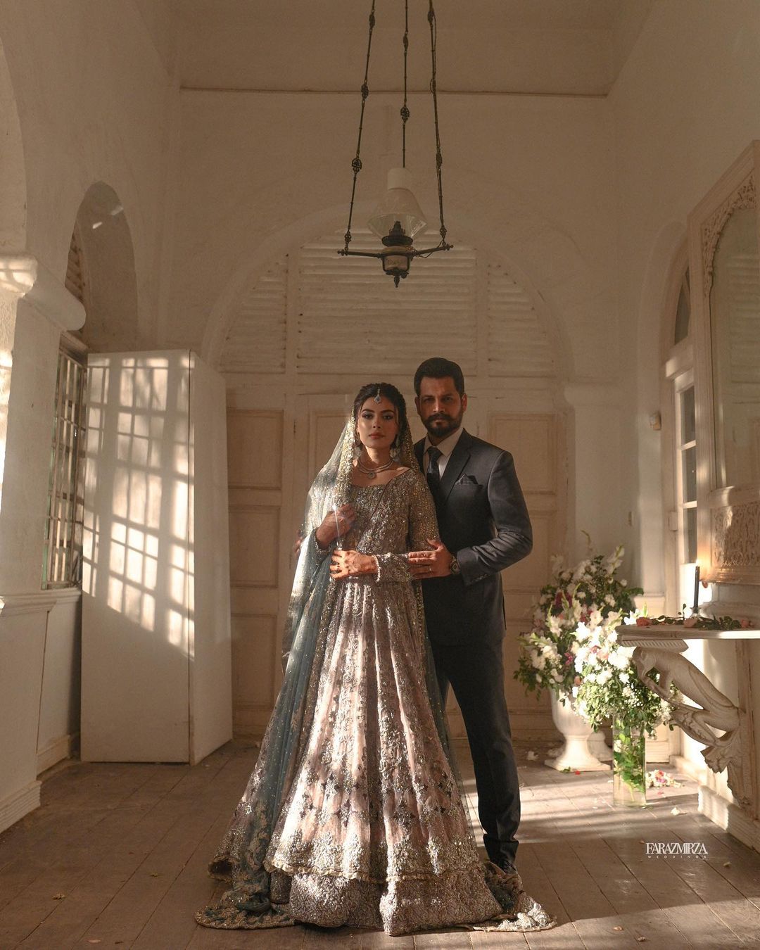 Azlan Shah & Warisha Javed Khan HD Walima Pictures | Reviewit.pk