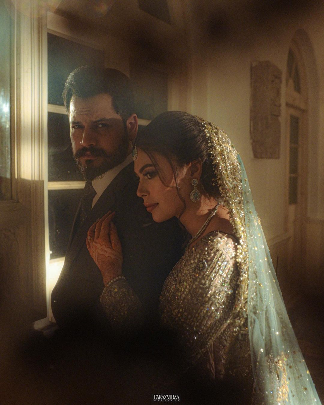 Azlan Shah & Warisha Javed Khan HD Walima Pictures | Reviewit.pk