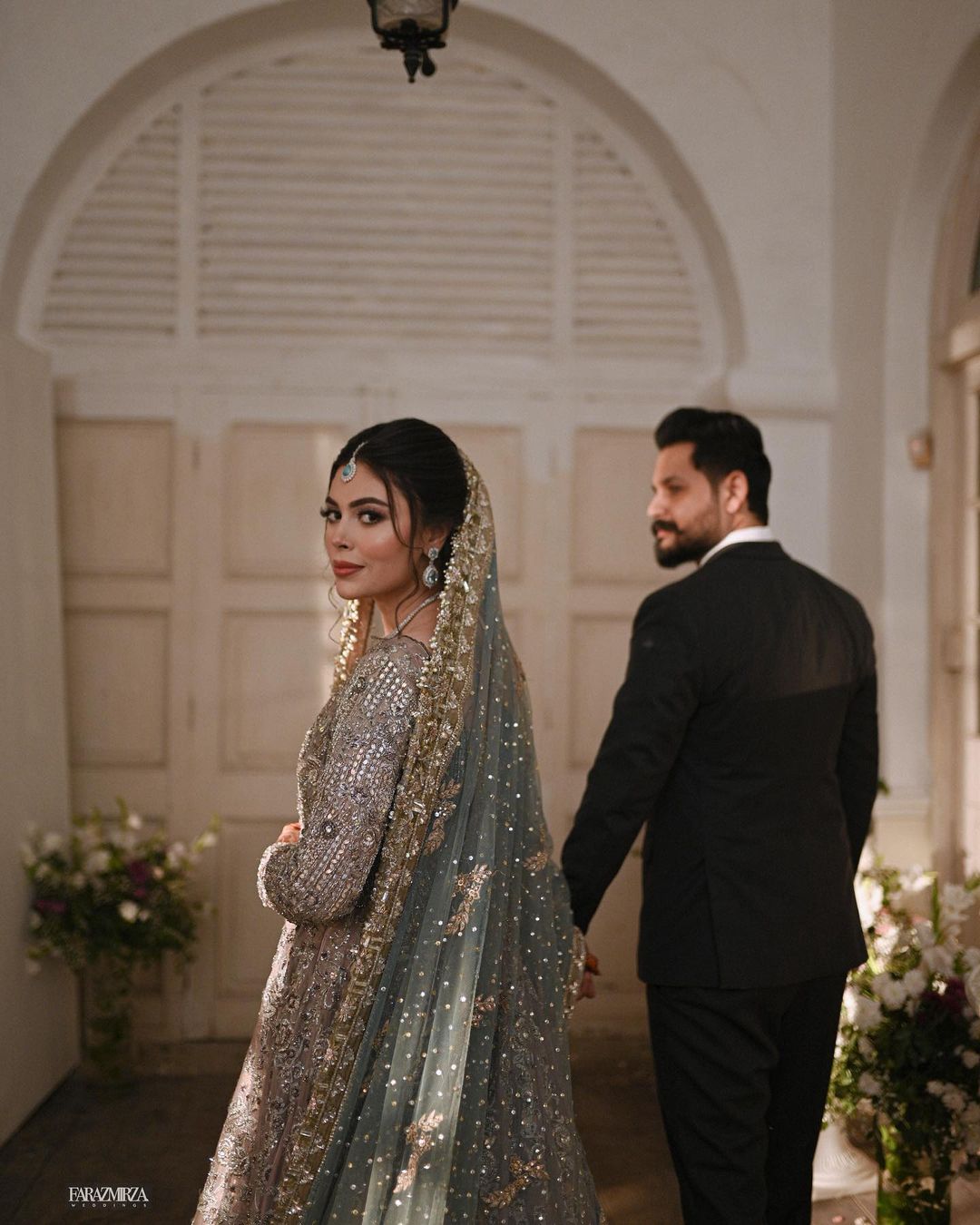 Azlan Shah & Warisha Javed Khan HD Walima Pictures | Reviewit.pk