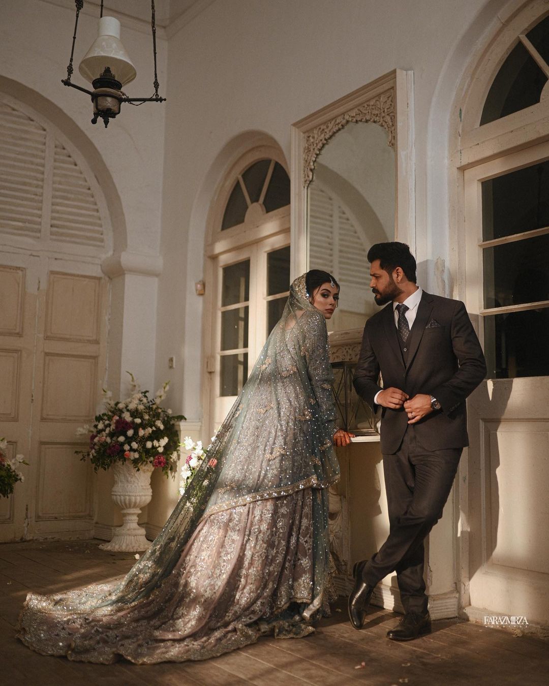 Azlan Shah & Warisha Javed Khan HD Walima Pictures | Reviewit.pk