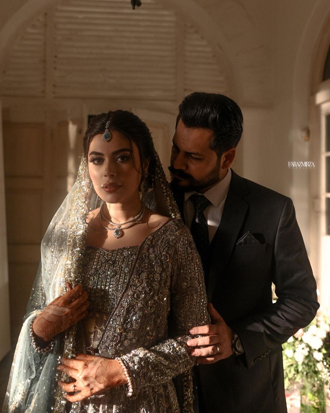 Azlan Shah & Warisha Javed Khan HD Walima Pictures | Reviewit.pk