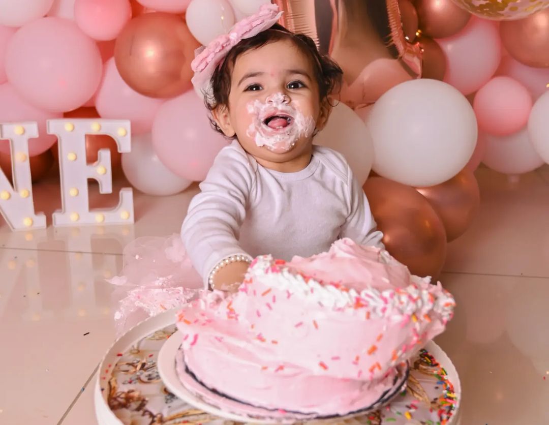 Faizan Sheikh and Maham Aamir's Daughter Haadiya Turns 1 | Reviewit.pk