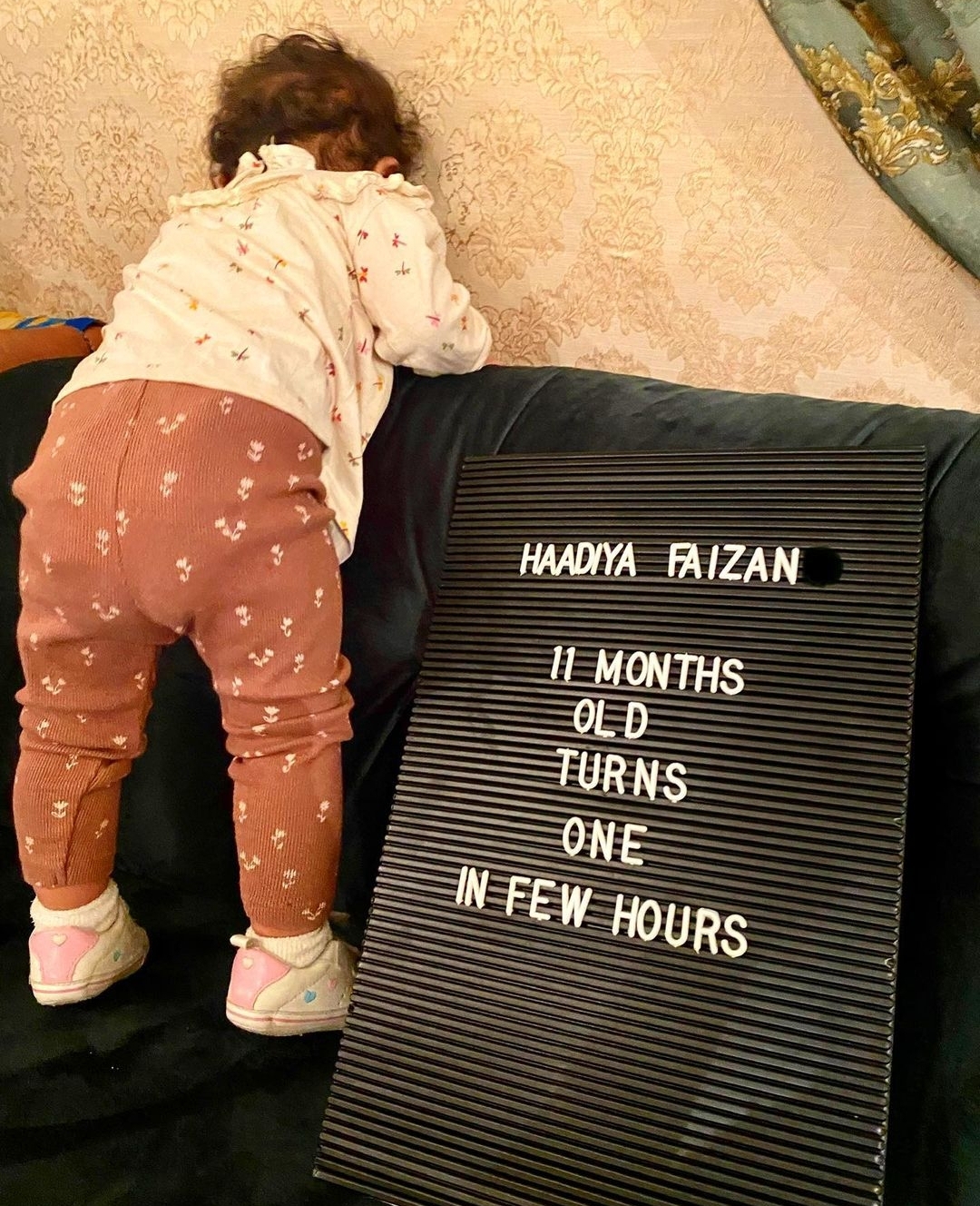 Faizan Sheikh and Maham Aamir's Daughter Haadiya Turns 1 | Reviewit.pk