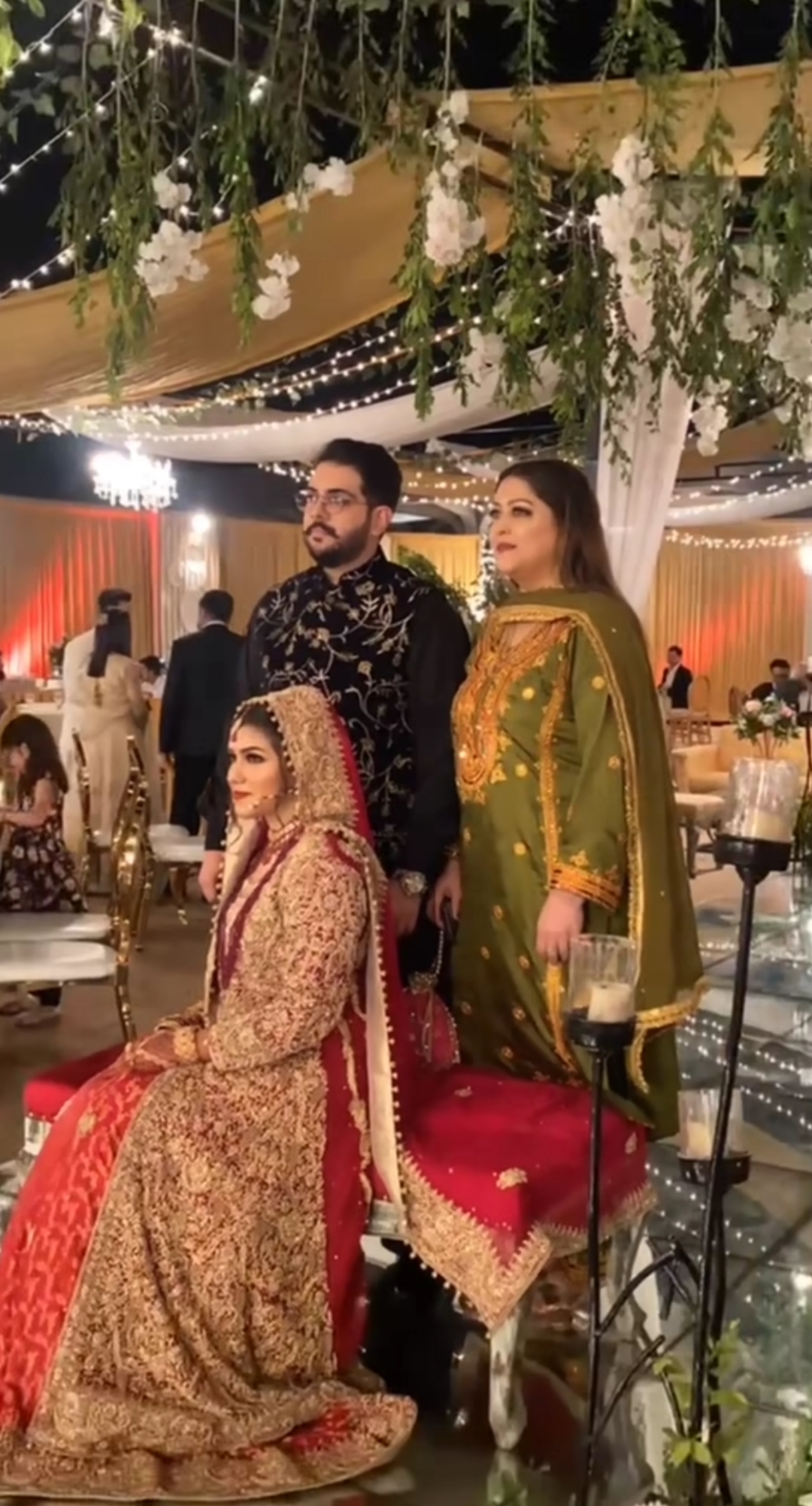 Fazila Qazi and Qaisar Khan Nizamani Son Wedding Pictures | Reviewit.pk