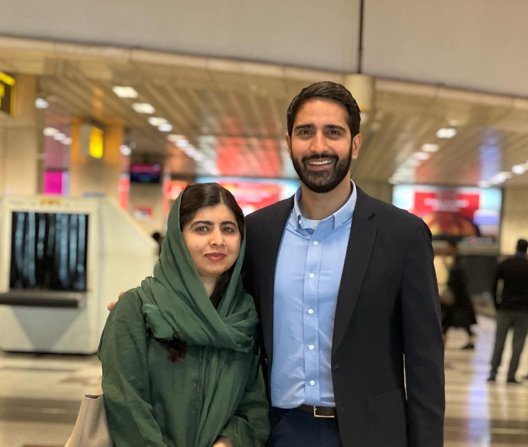 Adorable pictures of Malala Yousafzai with Husband in Lahore