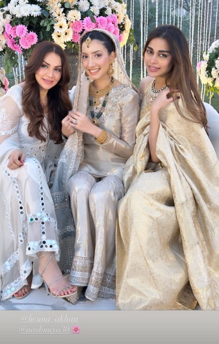 Star studded Nikkah ceremony of Saleem Sheikh's daughter Nashmiya