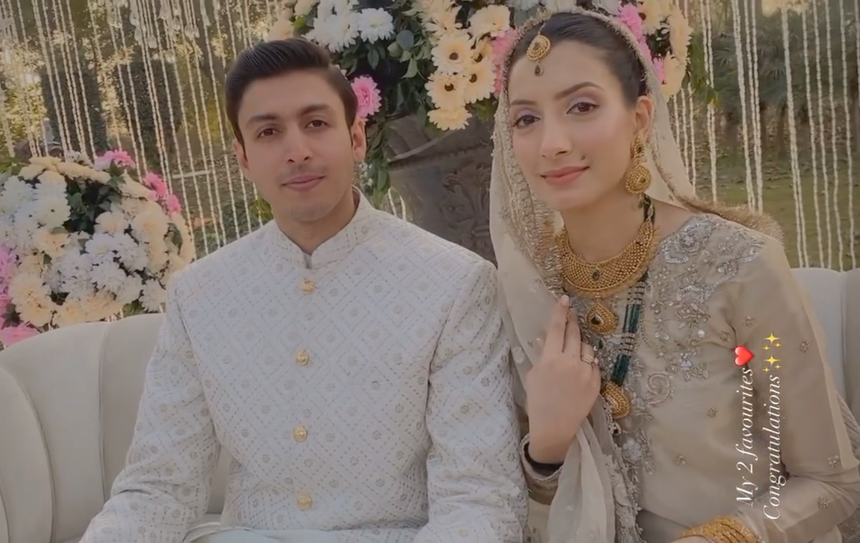 Star studded Nikkah ceremony of Saleem Sheikh's daughter Nashmiya