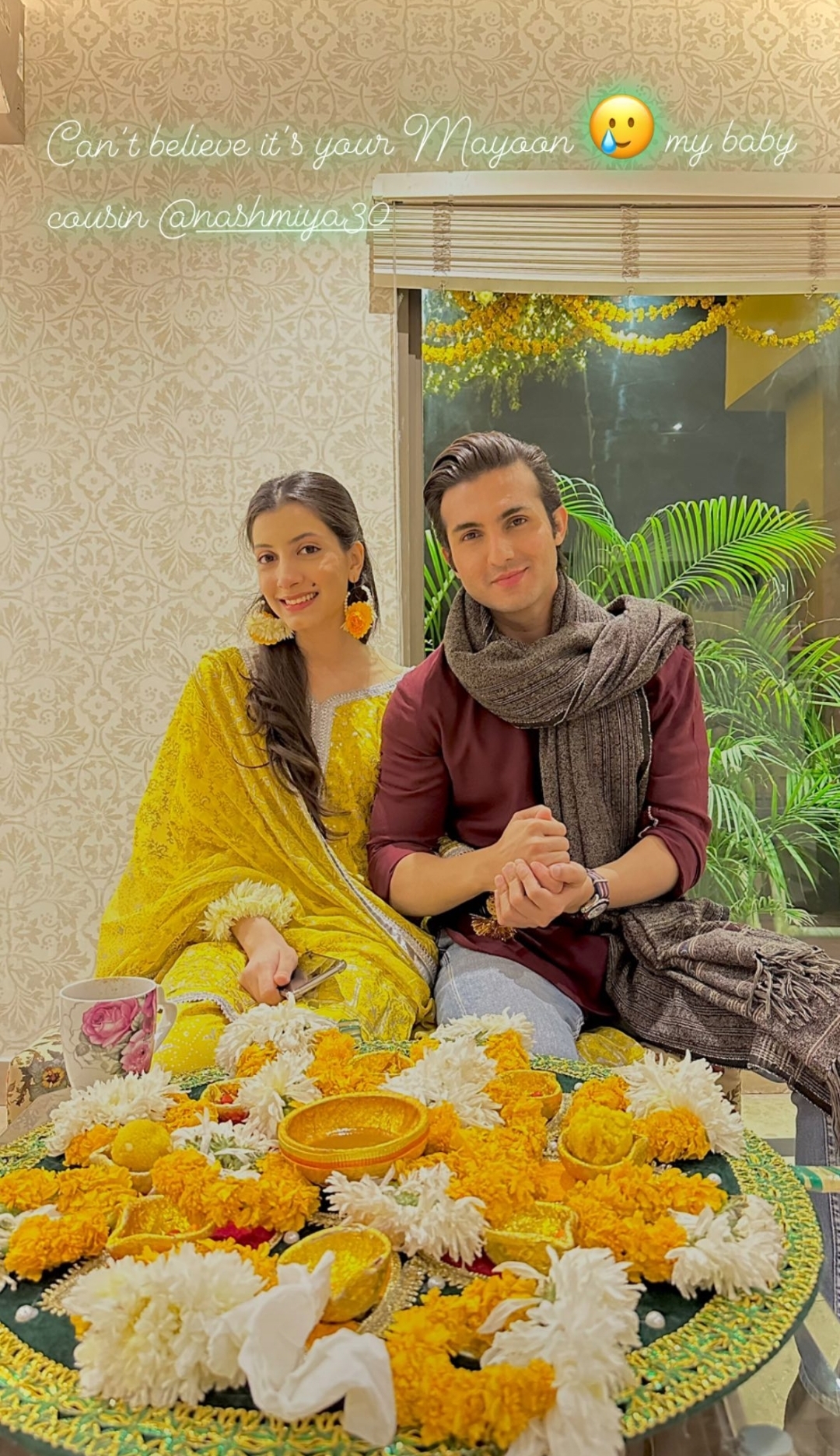 Saleem Sheikh Daughter Nashmiya Saleem's Mayun Pictures | Reviewit.pk