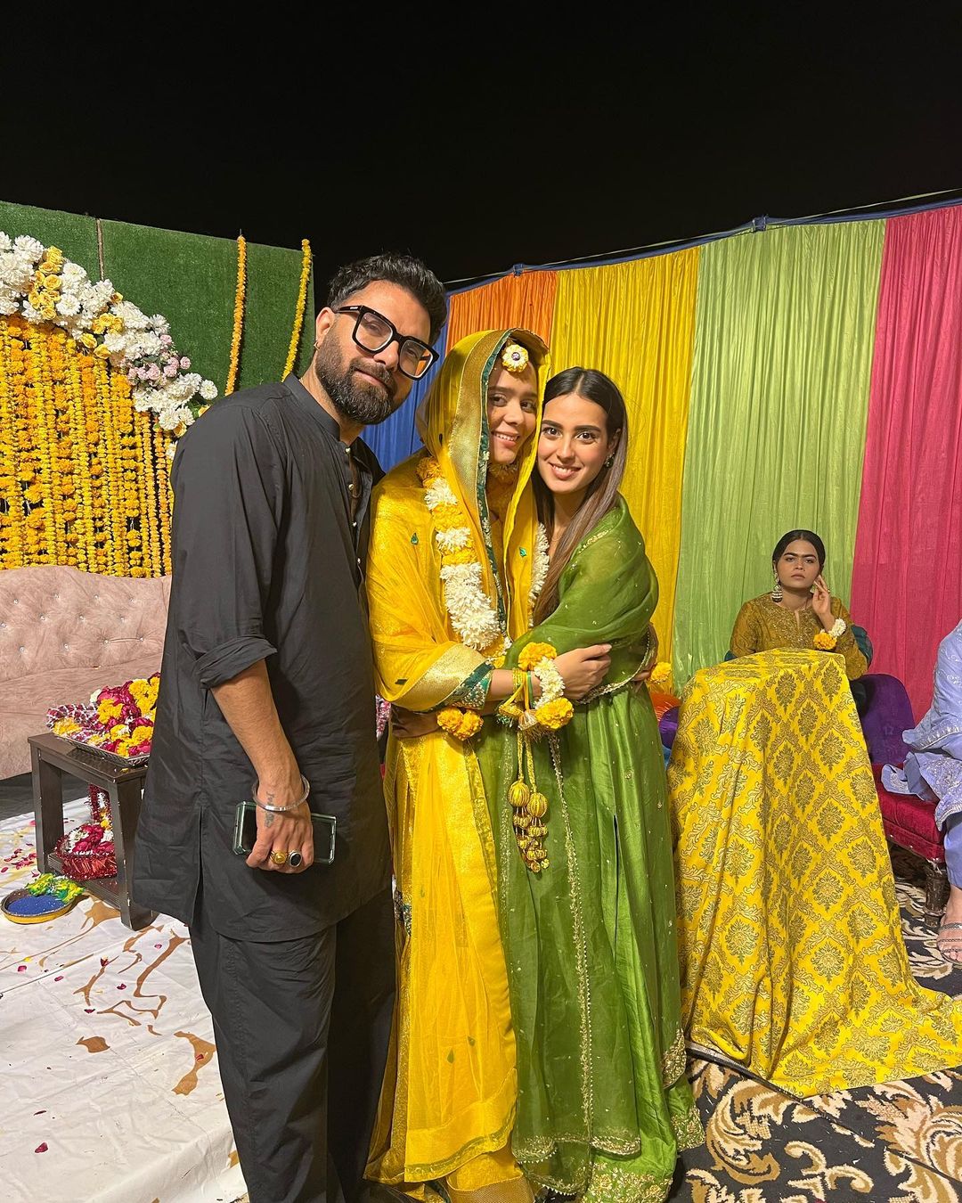 Iqra Aziz And Yasir Hussain Look Lovely On A Family Wedding | Reviewit.pk