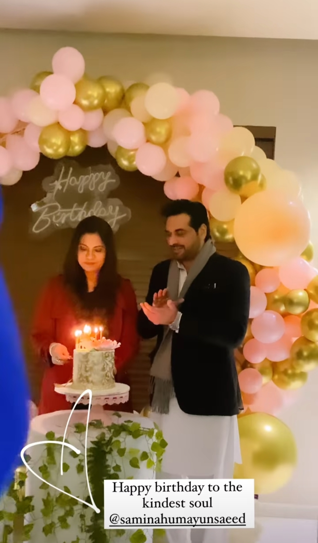 Humayun Saeed Celebrates Wife Samina's Birthday | Reviewit.pk