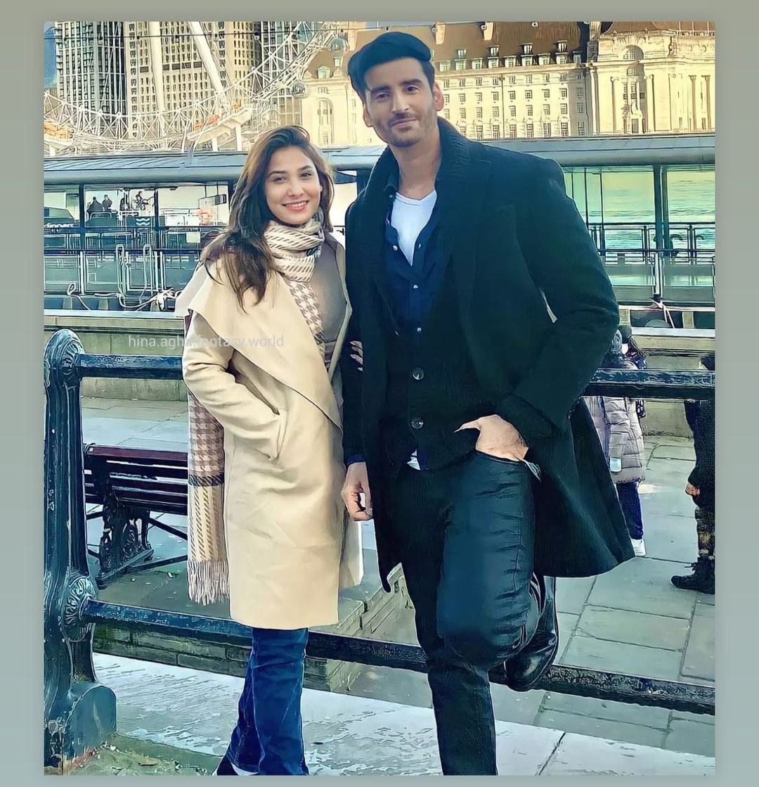 Hina Altaf & Agha Ali New Pictures from London | Reviewit.pk