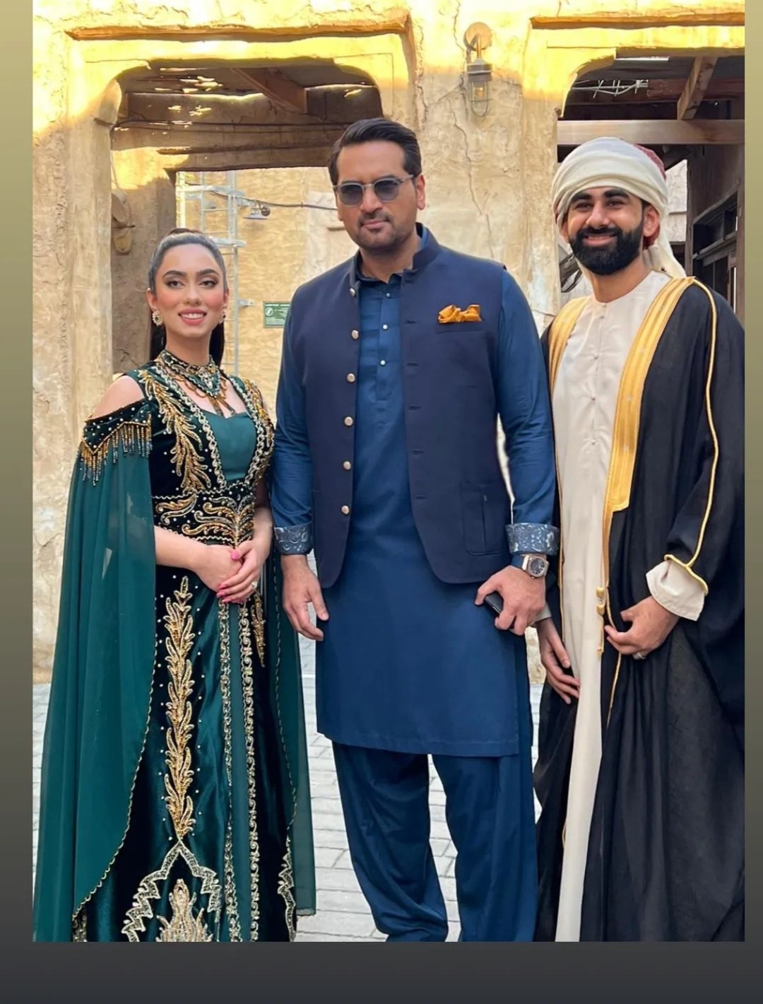 Humayun Saeed New Pictures With Family from Doha Qatar | Reviewit.pk