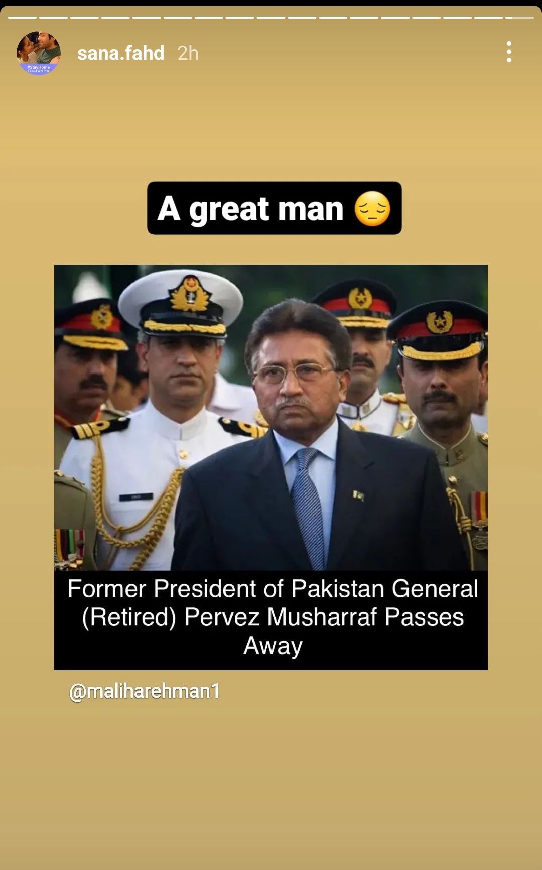 Pakistani Celebrities Pay Tribute to General Pervez Musharraf | Reviewit.pk