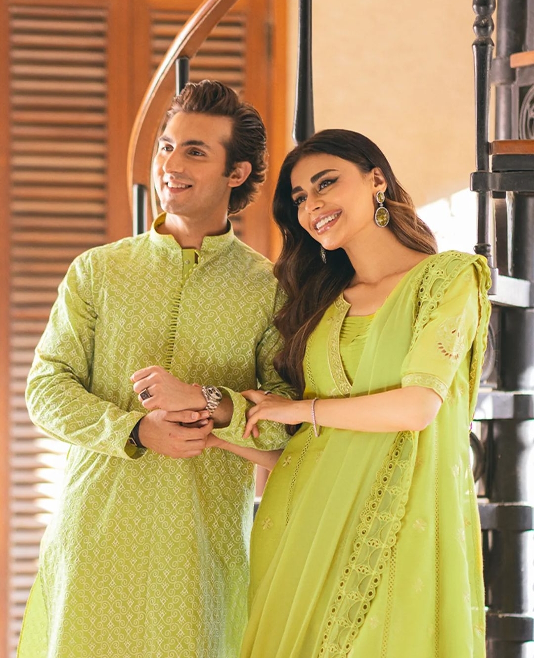 Gorgeous Photoshoot of Sadaf Kanwal and Shahroz Sabzwari for An Eid ...