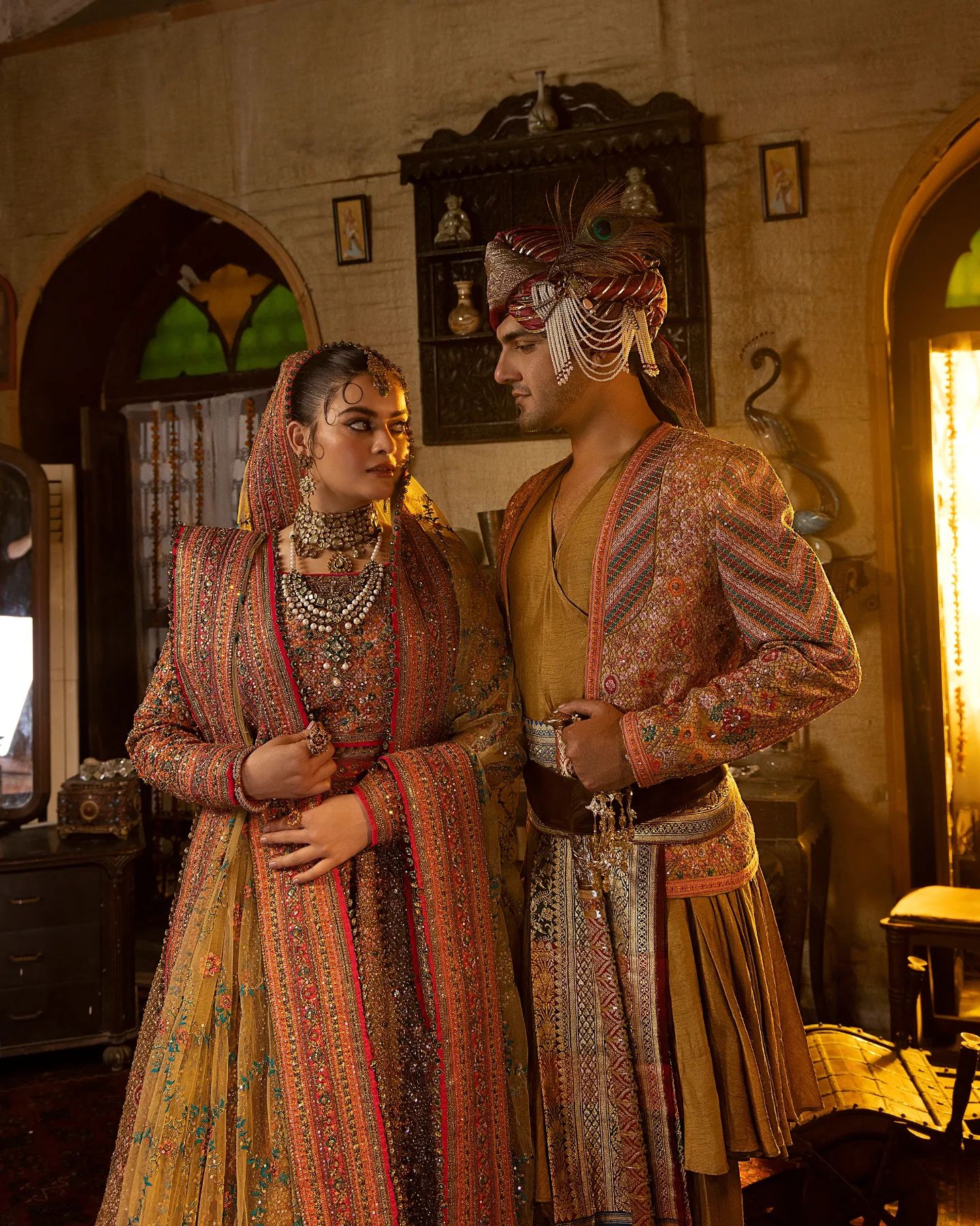 Minal Khan & Ahsan Mohsin Ikram Bridal Shoot For Fahad Hussayn ...