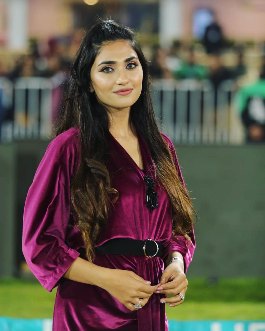 Samiya Khan And Hassan Ali Enjoying PSL 8 | Reviewit.pk